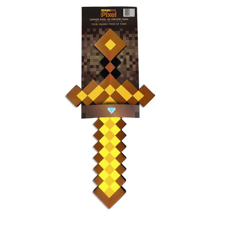 Espada Minecraft de Espuma Versión Diamante Turquesa - Xpixel