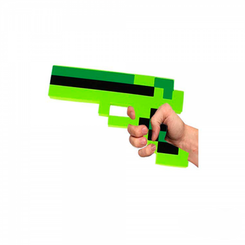 Pistola de Juguete Minecraft Creeper de Espuma FOAM - Verde - Xpixel