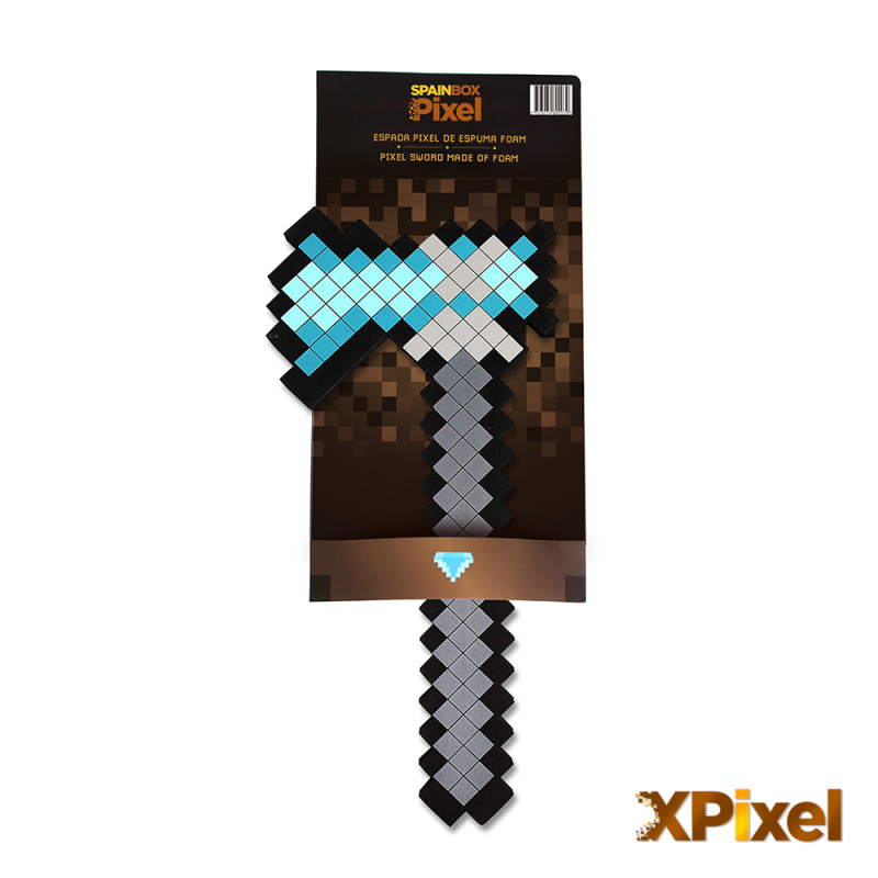 Hacha Tomahawk Minecraft de Indio de Espuma FOAM - Diamante - Xpixel